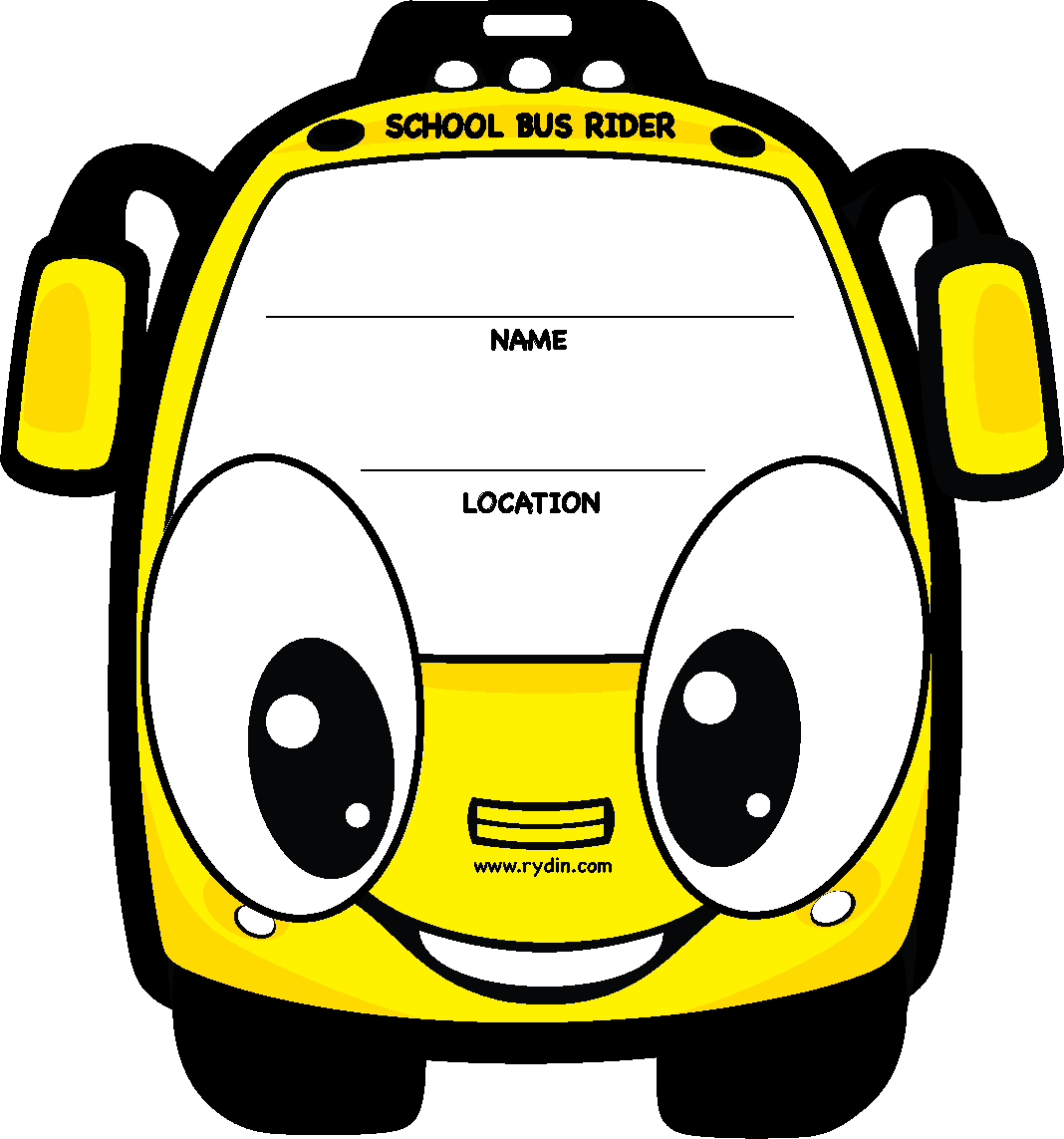 Printable Bus Tags For Backpacks Printable Blank World