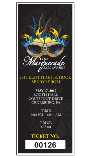 Masquerade Prom Tickets