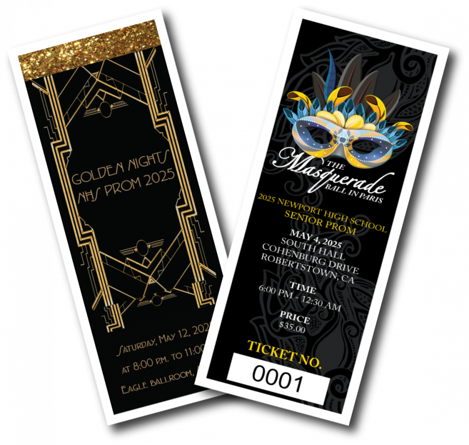 Prom Ticket Designs